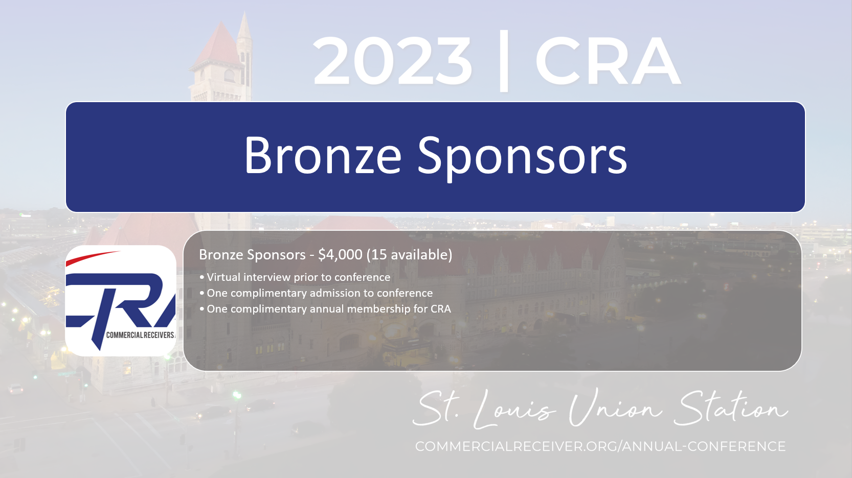 Sponsorship – 2023 Annual Conference - Commercial Receivers Association