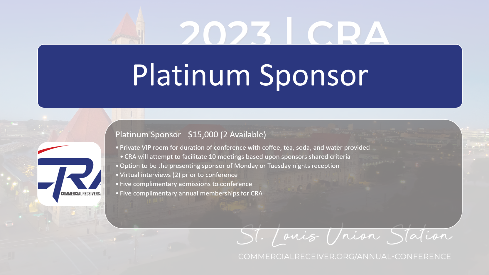 Sponsorship – 2023 Annual Conference - Commercial Receivers Association