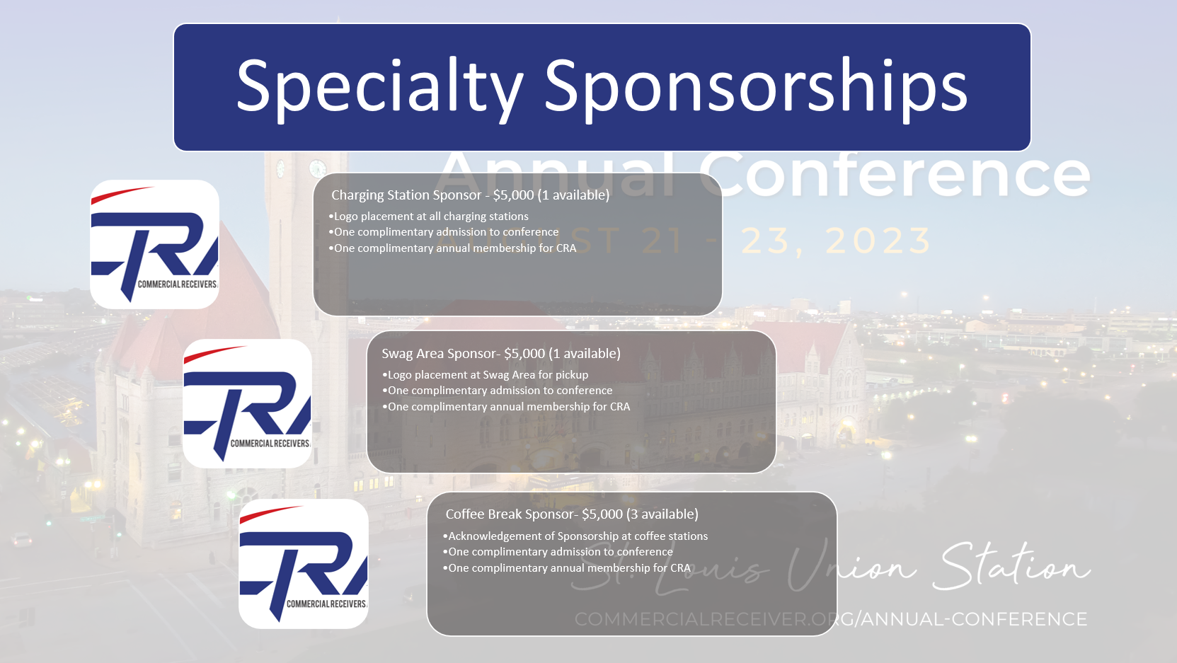 Sponsorship – 2023 Annual Conference - Commercial Receivers Association
